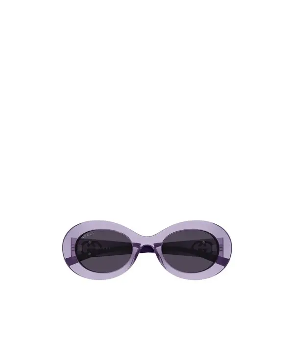 Gucci Oval Frame Sunglasses - Violet