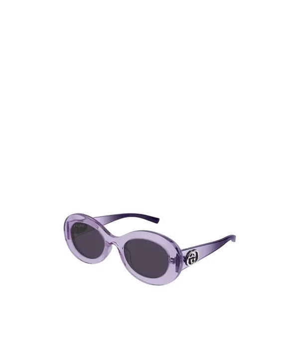 Gucci Oval Frame Sunglasses - Violet