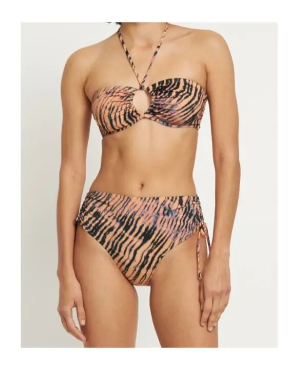 Ulla Johnson Formentera Printed Bikini Top - Nude