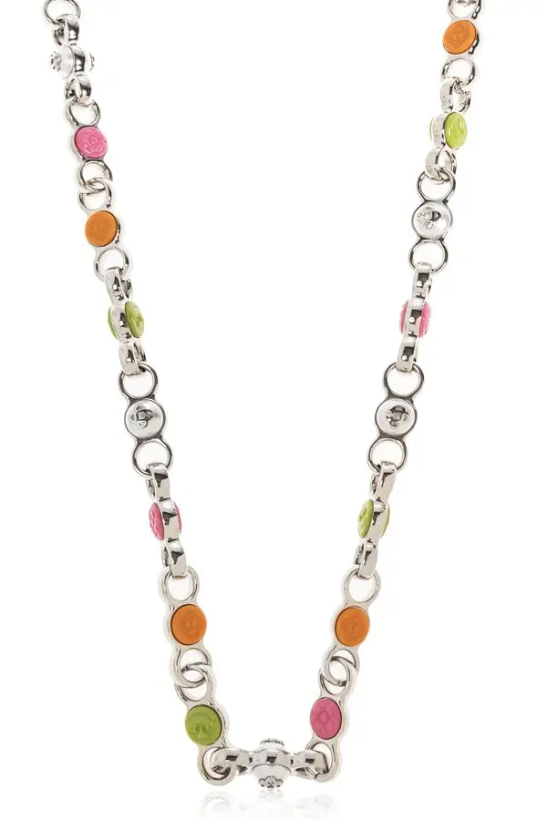 Casablanca Engraved Charm Necklace
