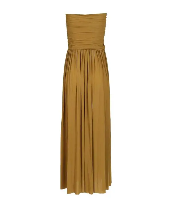 AMAZUIN Strapless Draped Sweetheart Neckline Dress