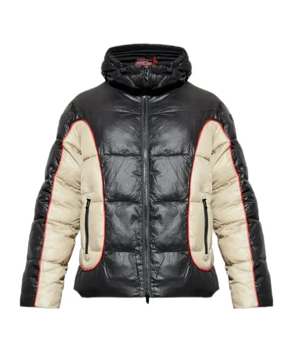DIESEL® W-ostend-wrd Hooded Jacket - Black