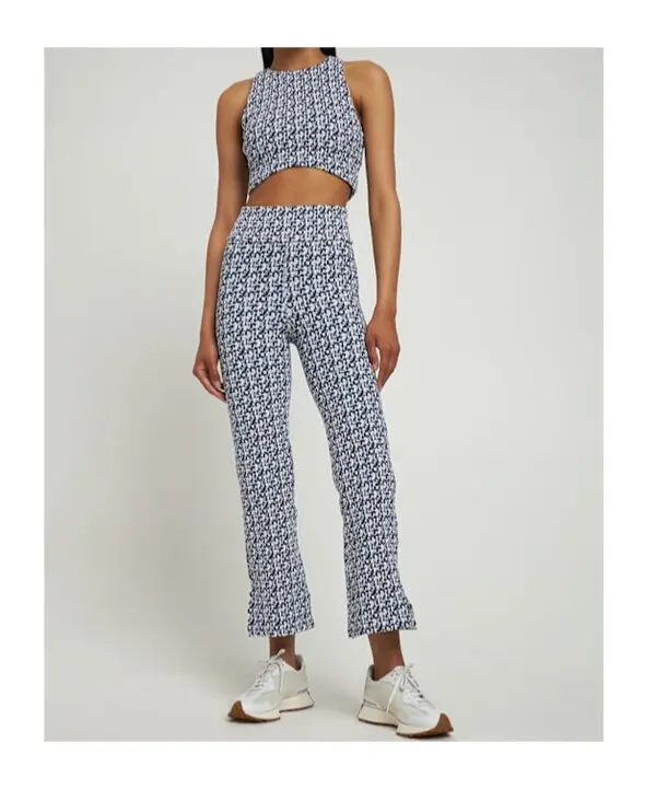 The Upside Jacquard Pattern Cropped Vest