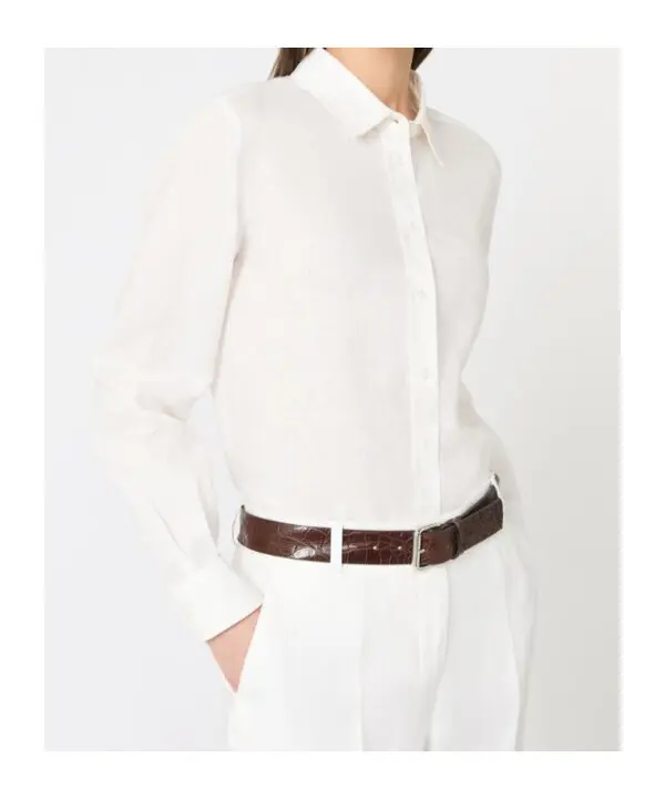 Max Mara Werner Long-sleeve Shirt - White