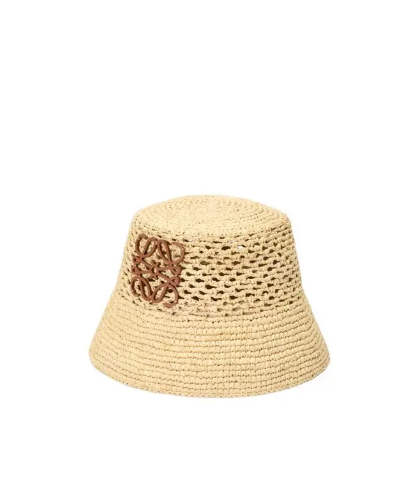 Loewe Anagram Bucket Hat - Nude