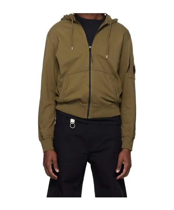 C.P. COMPANY Zipper Hoodie - Ivy Green