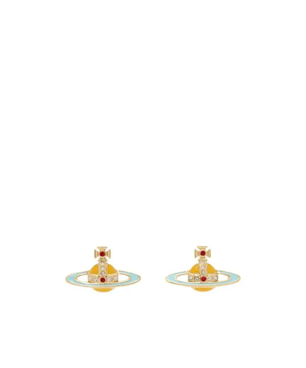 VIVIENNE WESTWOOD Small Neo Bas Relief Earrings - Yellow
