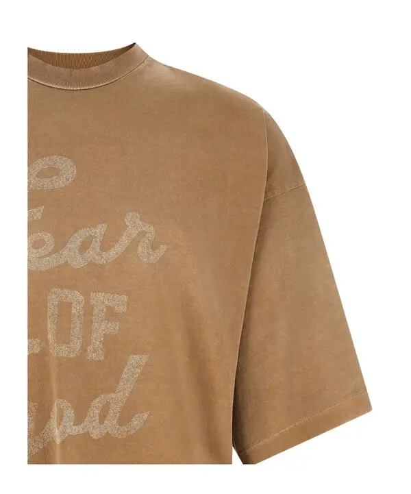 Fear Of God Graphic-print Logo-patch T-shirt