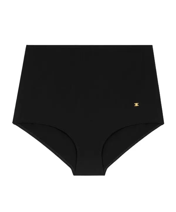 Celine Swimsuit Bottom In Matte Jersey - Black