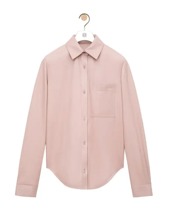 Loewe Lambskin Shirt With Embossed Logo