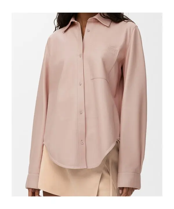 Loewe Lambskin Shirt With Embossed Logo