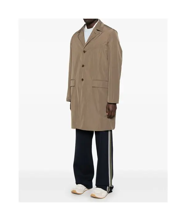 Aspesi Collared Long-sleeved Coat - Brown
