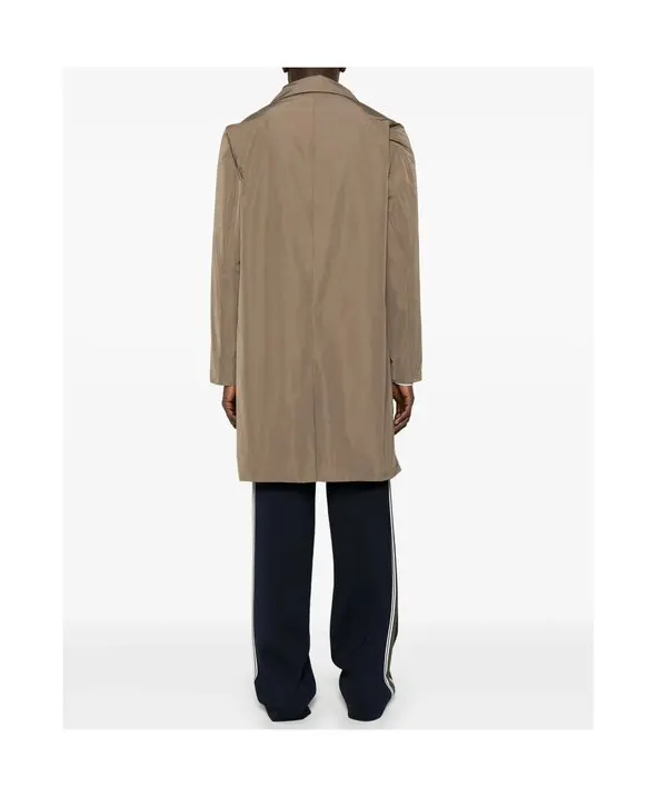 Aspesi Collared Long-sleeved Coat - Brown