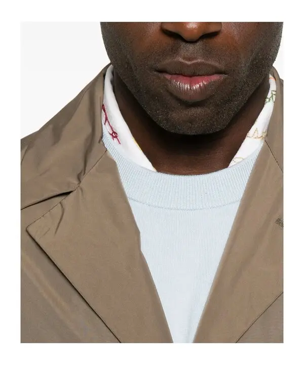 Aspesi Collared Long-sleeved Coat - Brown