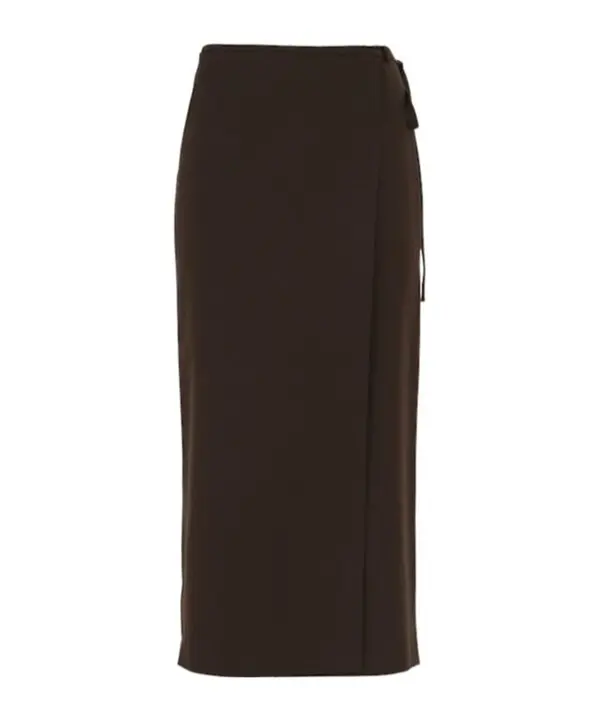 DUNST Maxi Wrap Skirt - Black