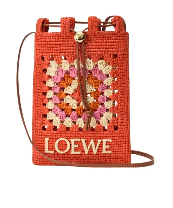 Loewe Drawstring Mini Bag - Red