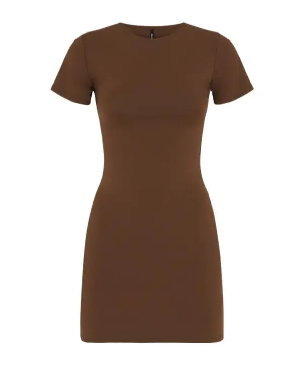 ENTIRE STUDIOS Mini T-shirt Dress - Brown