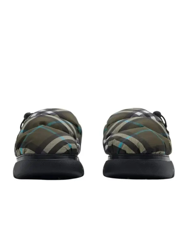 Burberry Checked Padded Slippers - Black