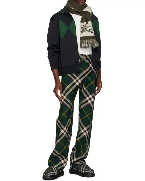 Burberry Checked Padded Slippers - Black
