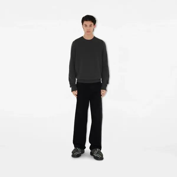 Burberry Checked Padded Slippers - Black