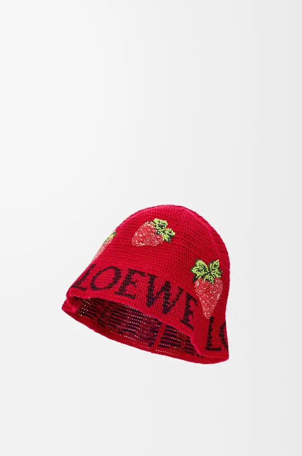Loewe Strawberry Bucket Hat