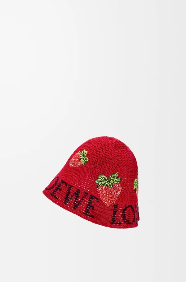 Loewe Strawberry Bucket Hat