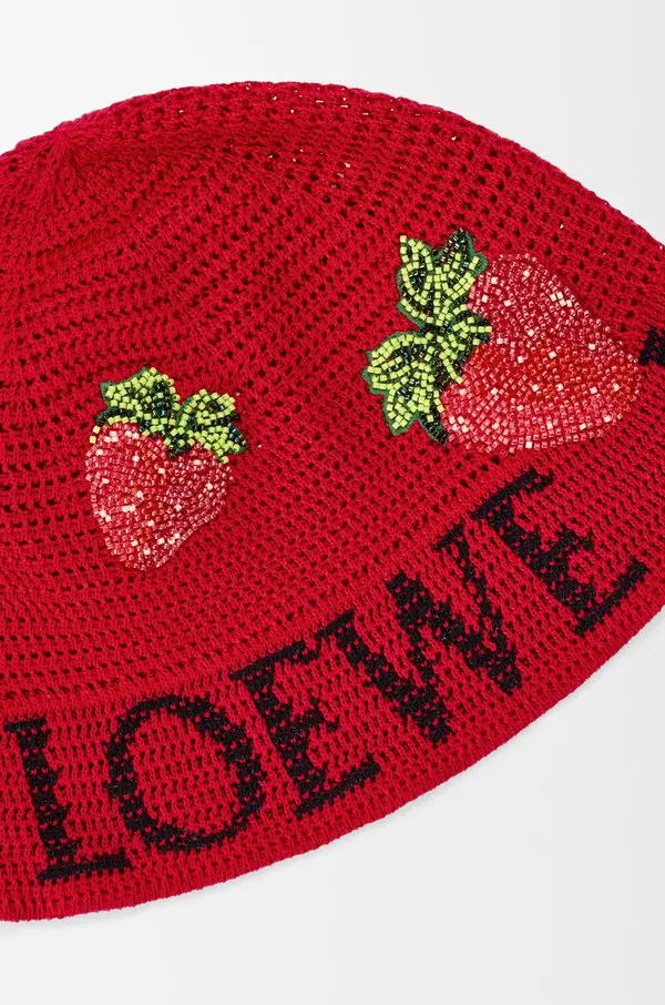 Loewe Strawberry Bucket Hat