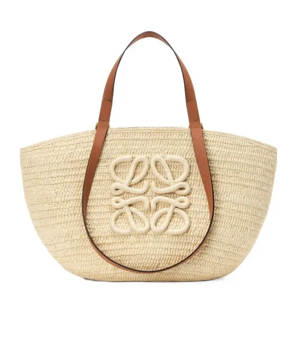 Loewe Medium Eclipse Woven Bag - Nude