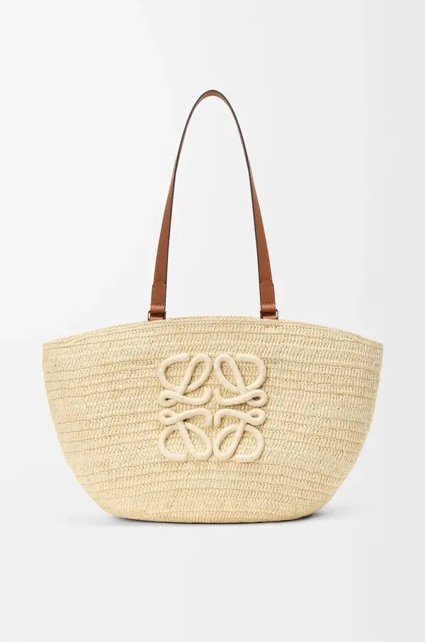 Loewe Medium Eclipse Woven Bag - Nude