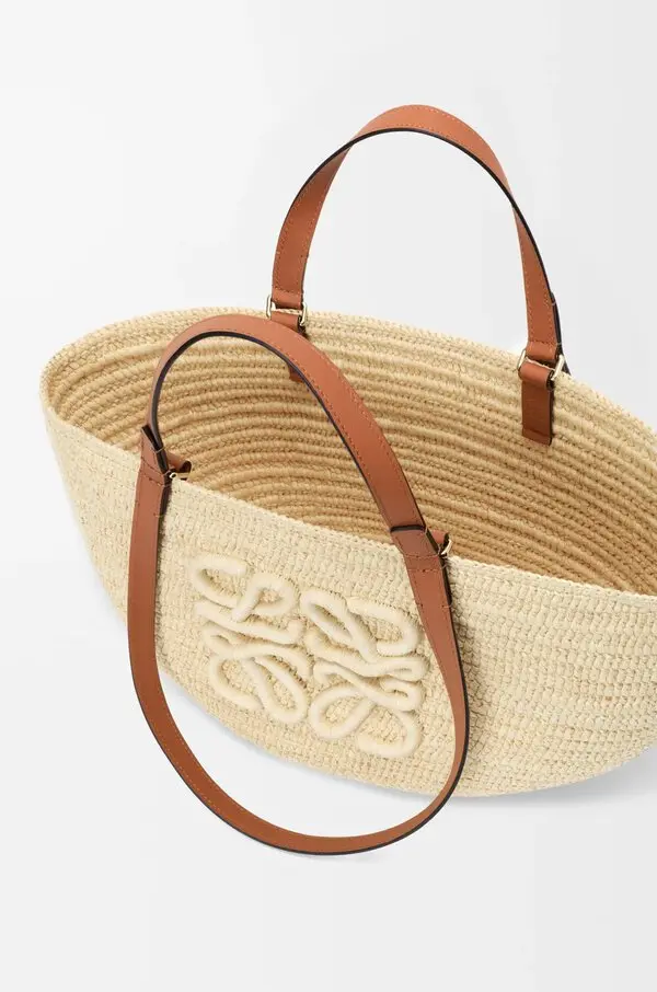 Loewe Medium Eclipse Woven Bag - Nude