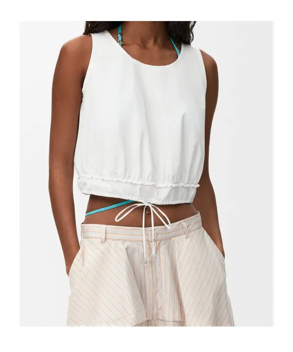 Loewe Paula's Drawstring Hem Knitted Top