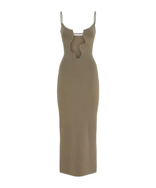 Christopher Esber Spaghetti Strap V-neck Dress
