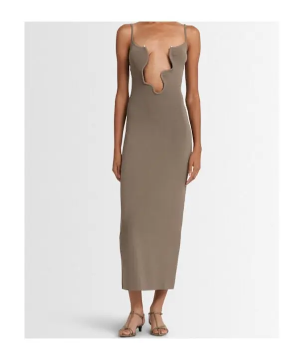 Christopher Esber Spaghetti Strap V-neck Dress