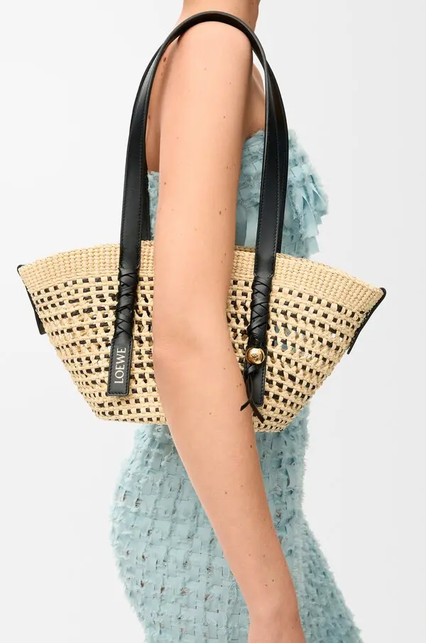 Loewe Small Braid Shoulder Bag - Nude