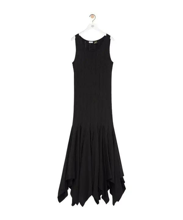 Loewe X Paula's Ibiza Handkerchief-hem Midi Dress