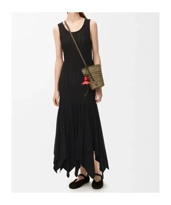 Loewe X Paula's Ibiza Handkerchief-hem Midi Dress