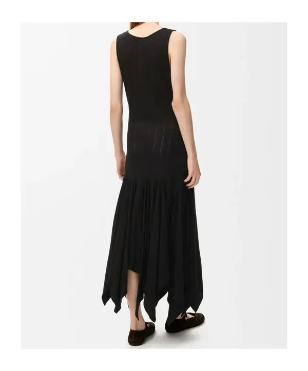 Loewe X Paula's Ibiza Handkerchief-hem Midi Dress