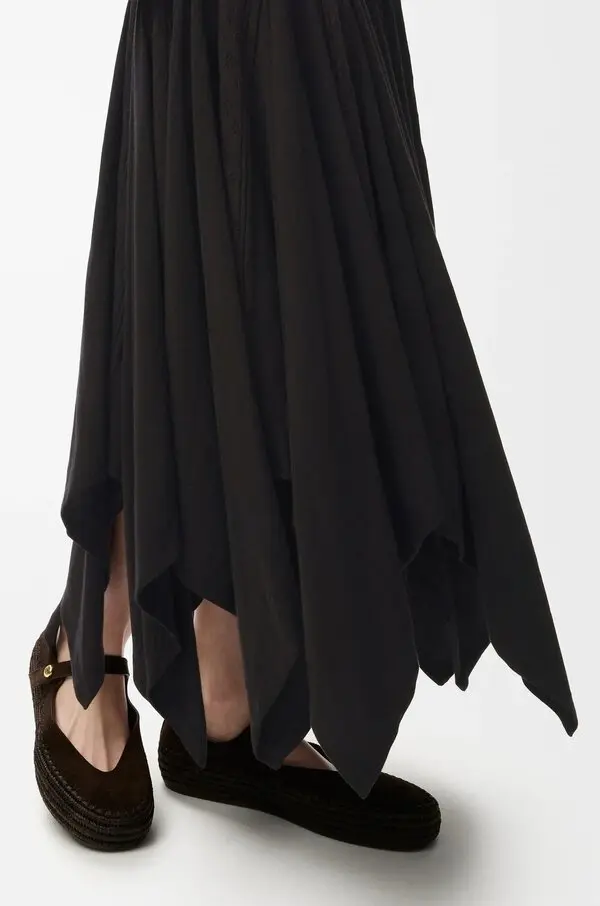 Loewe X Paula's Ibiza Handkerchief-hem Midi Dress