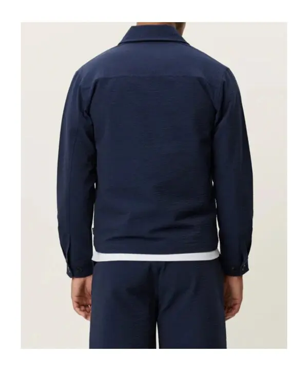 LES DEUX Zip Pocket Jacket - Navy Blue