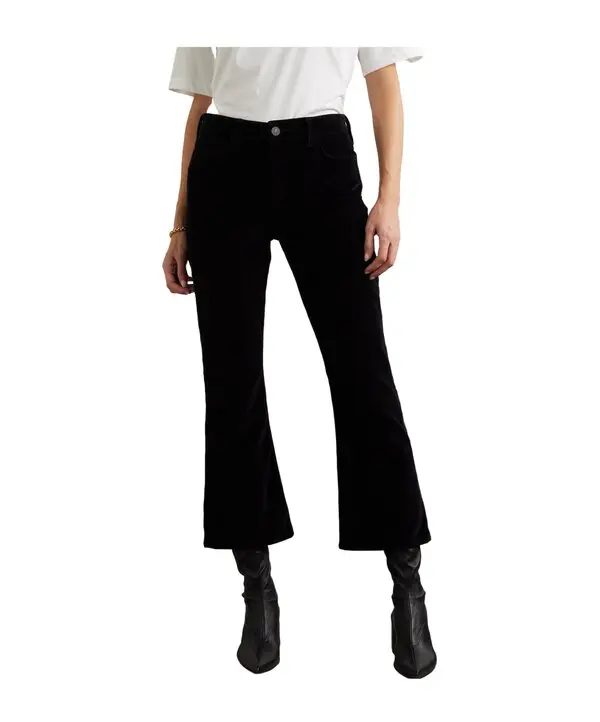 FRAME Velvet Flared Pants