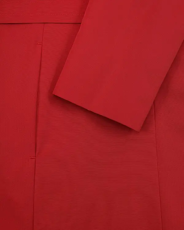 Max Mara Double-breasted Belted Coat - Red
