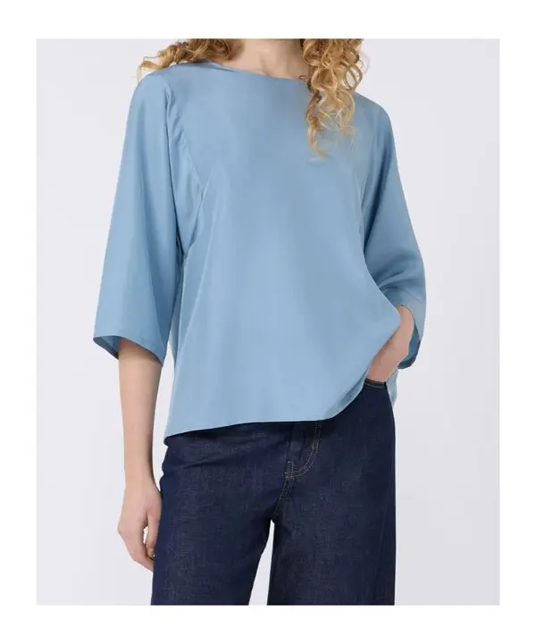 Max Mara Crew Neck 3/4 Sleeve Top