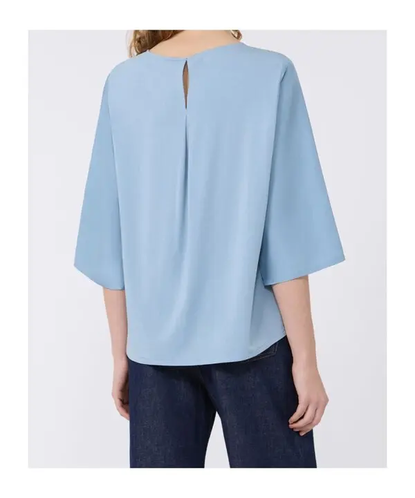 Max Mara Crew Neck 3/4 Sleeve Top