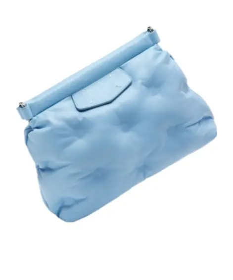 MAISON MARGIELA Glam Slam Clamshell Clutch Bag - Light Blue