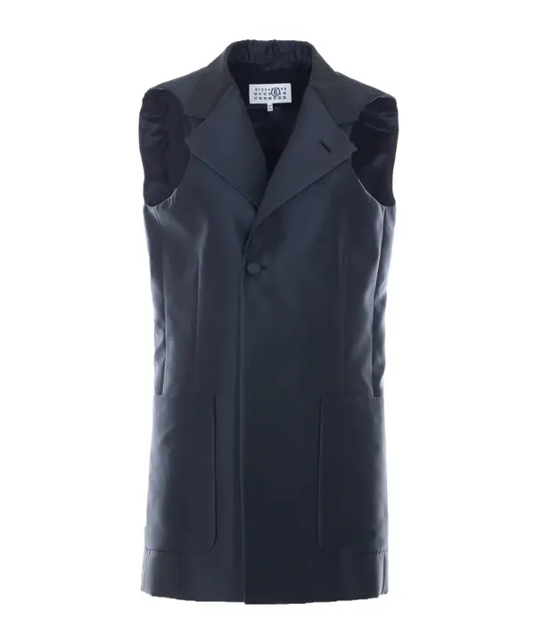 MAISON MARGIELA V-neck Waistcoat With Button Closure And Patch Pockets