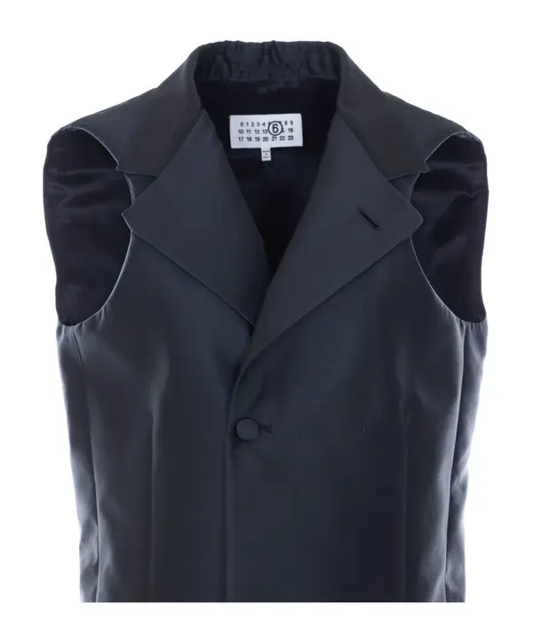 MAISON MARGIELA V-neck Waistcoat With Button Closure And Patch Pockets