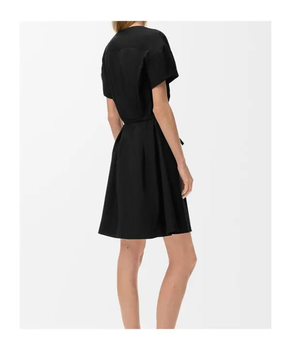Loewe Belted Pocket Shirt Dress - Black