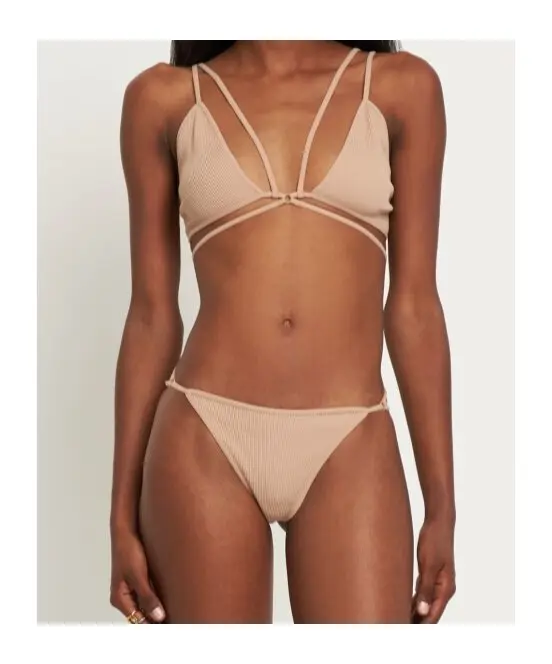 ANDREĀDAMO Ribbed Jersey Bra W/double Straps