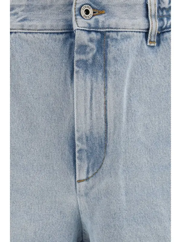 Loewe Denim Cargo Shorts - Blue
