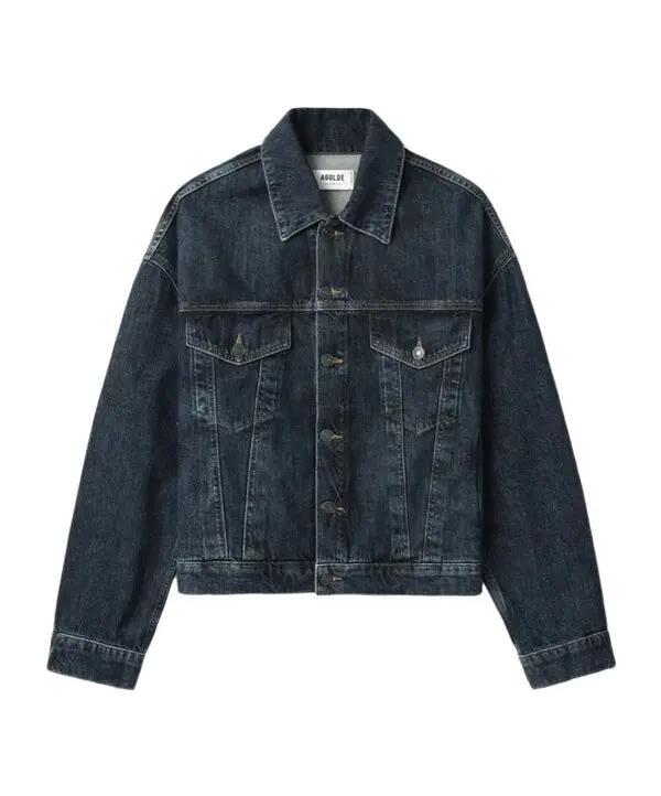 AGOLDE Denim Button Jacket - Black